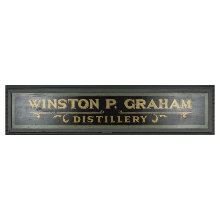 "Winston P Graham Distillery" Sign TV Show Background Prop in 19th ...
