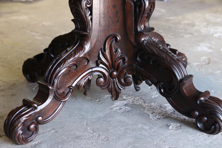 19th Century Superbly Handcrafted Solid Mahogany Round Governor's ...