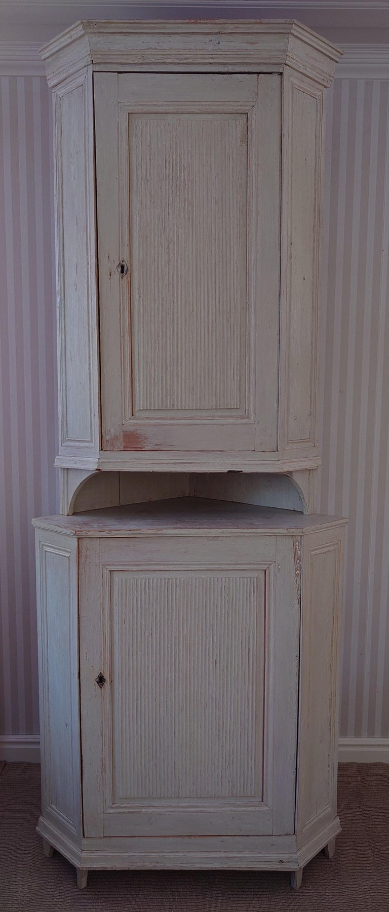 19th Century Swedish antique Gustavian Cabinet with original paint For ...