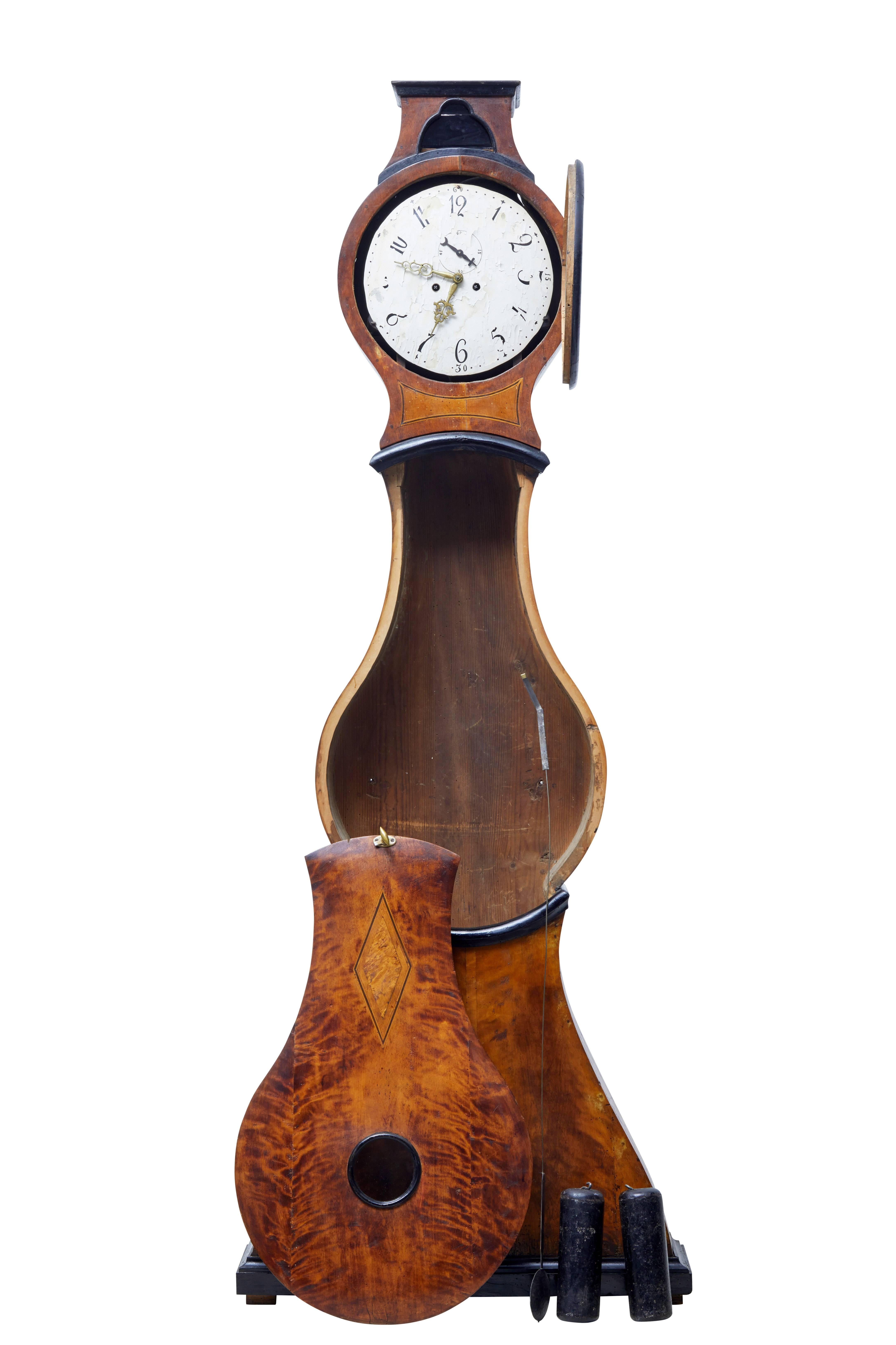 19th Century Swedish Birch Mora Long Case Clock at 1stDibs | clock in ...