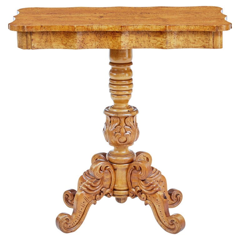19th Century Swedish Birch Root Shaped Occasional Table For Sale at 1stDibs