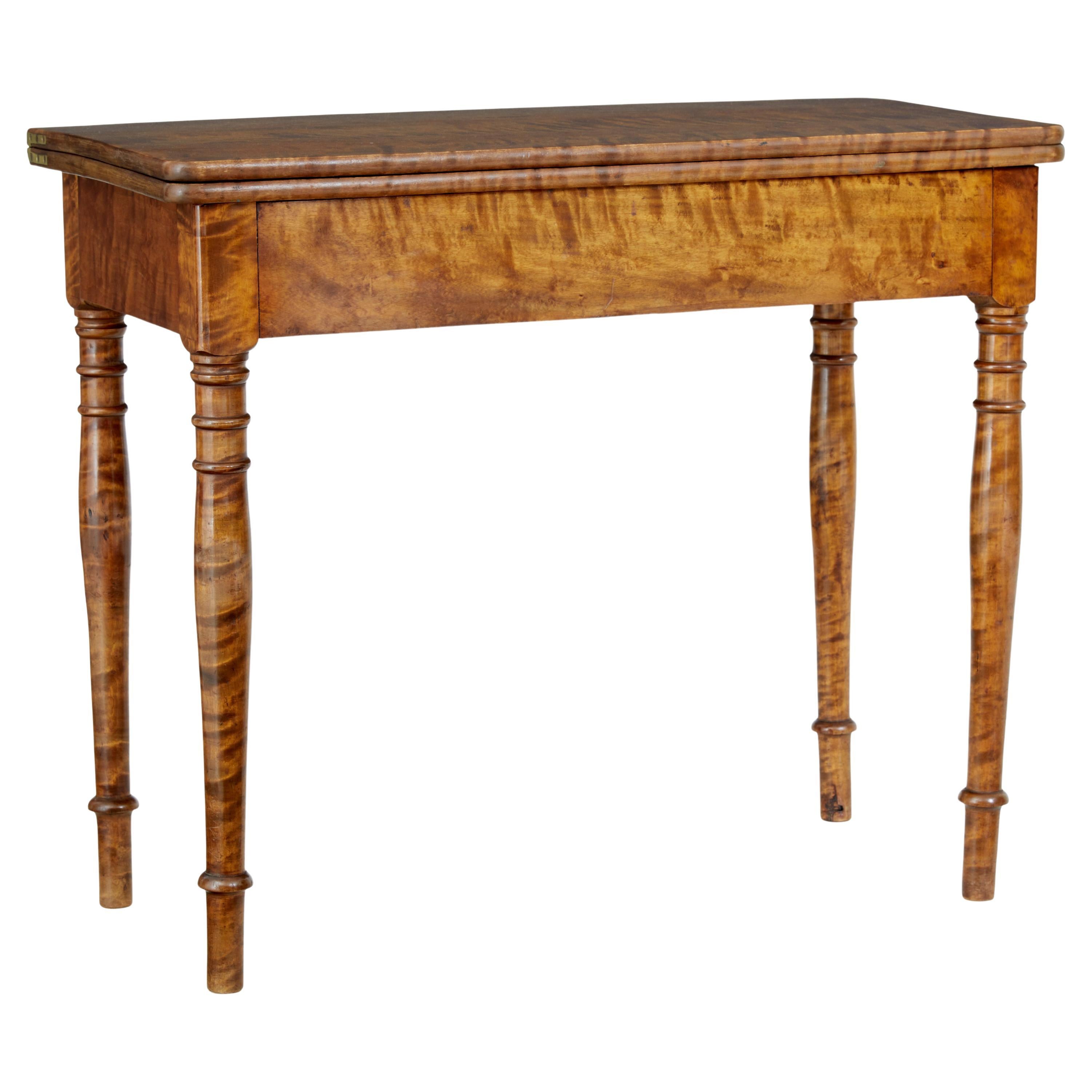 19th Century Birch Tall Side Table at 1stDibs