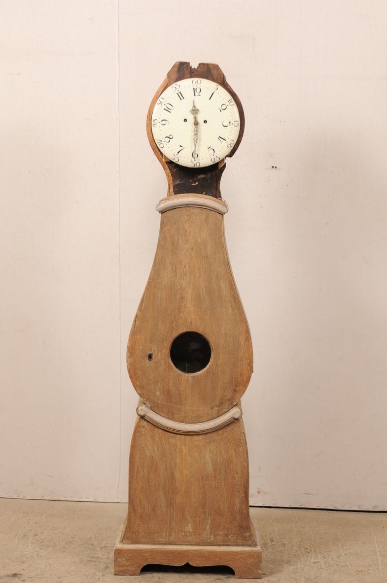 19th Century Swedish Clock with Carved Floral Bonnet at 1stDibs ...