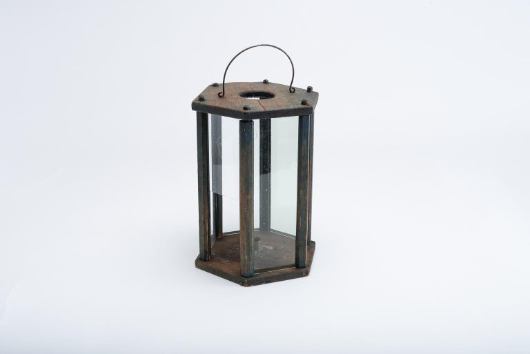 19th Century Swedish Folk Art Lantern in Swedish Pine at 1stDibs