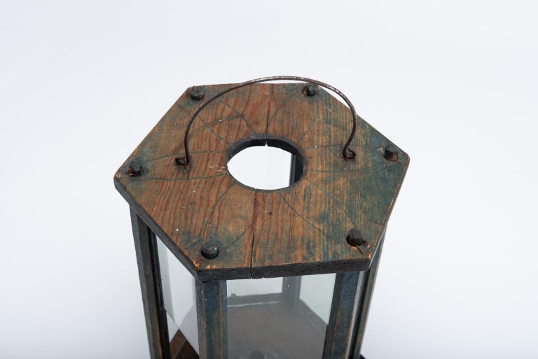 19th Century Swedish Folk Art Lantern in Swedish Pine at 1stDibs