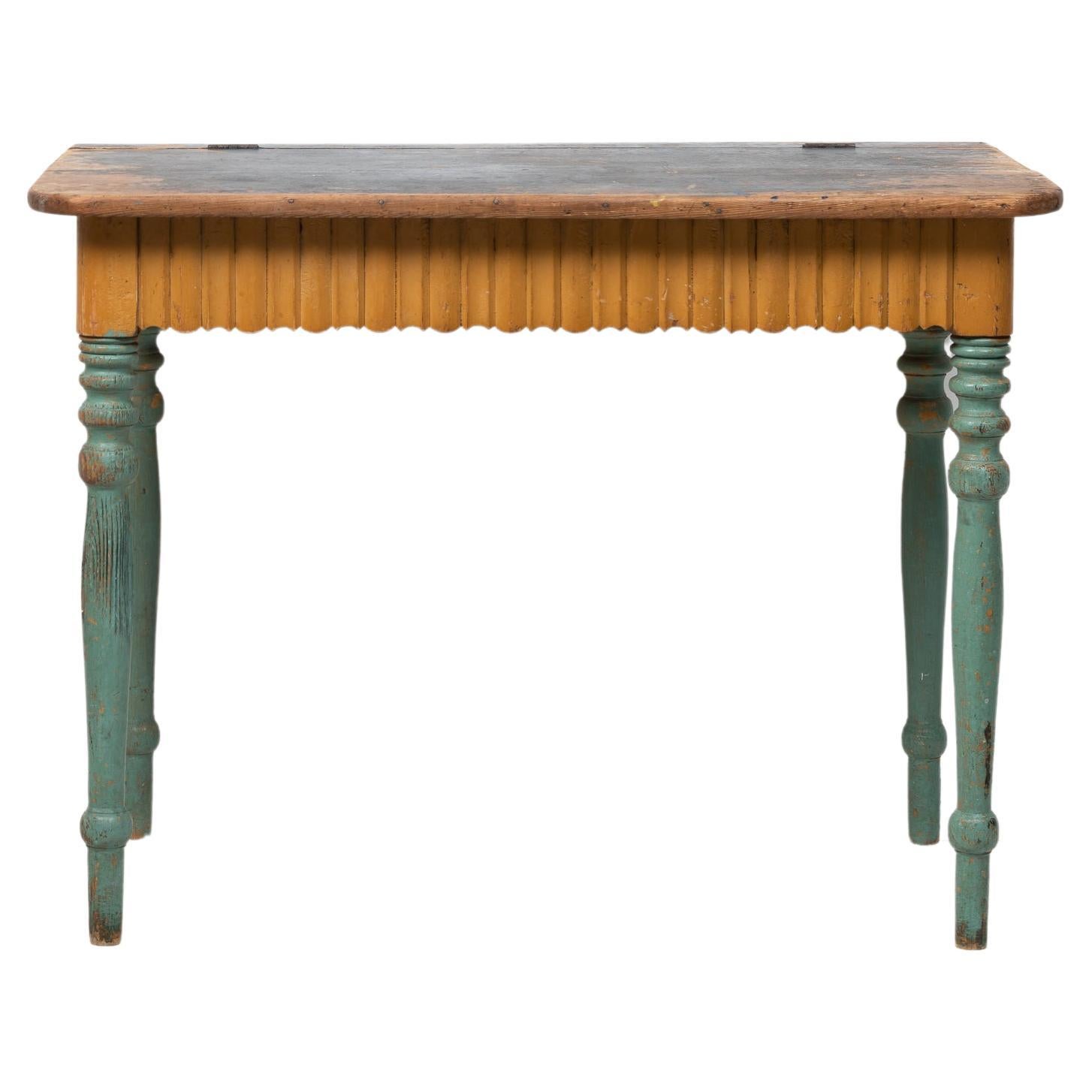 19th Century Swedish Folk Art Table For Sale at 1stDibs