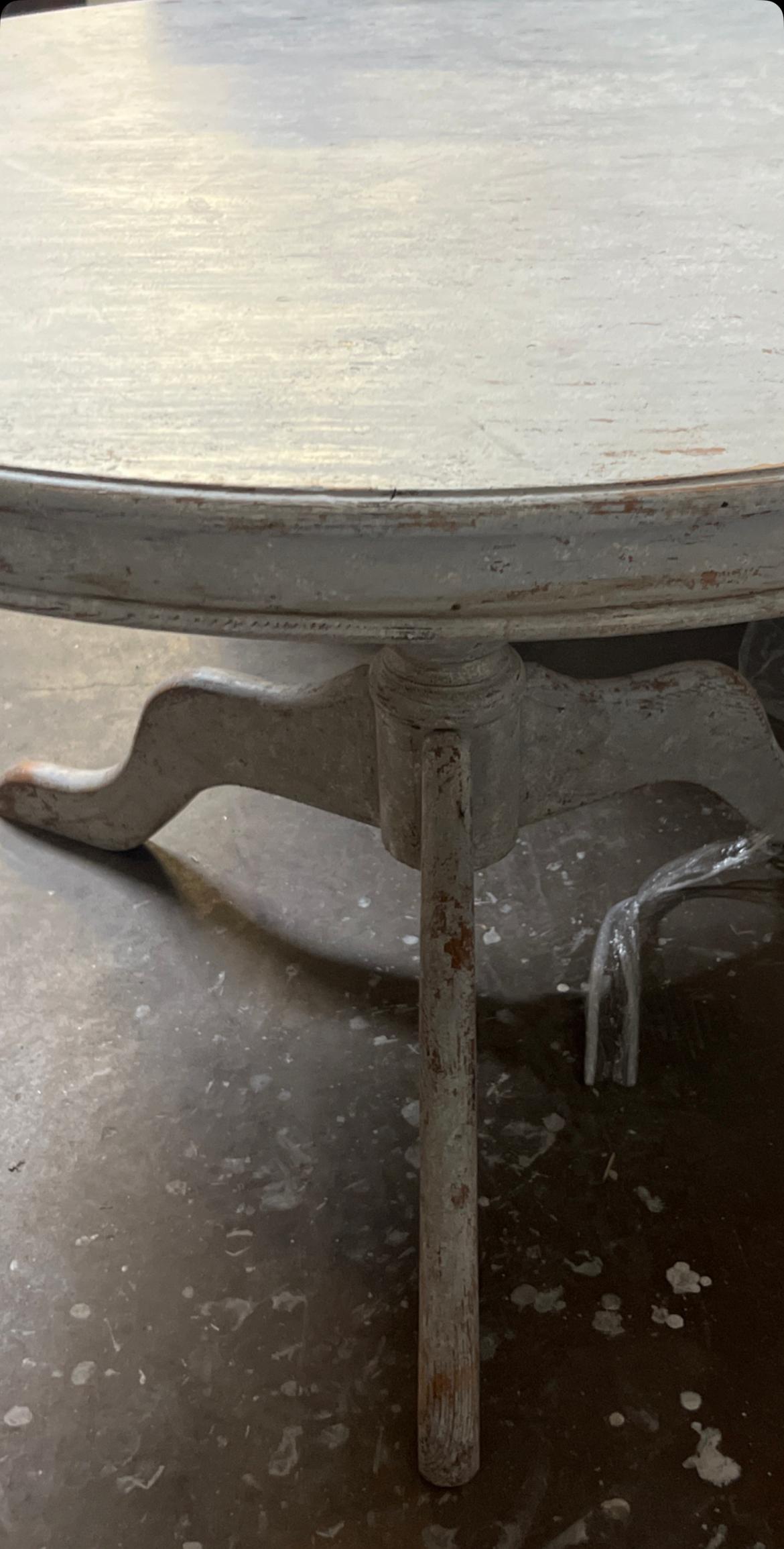 19th Century, Swedish Gustavian Circular Round Dining Table or Center ...