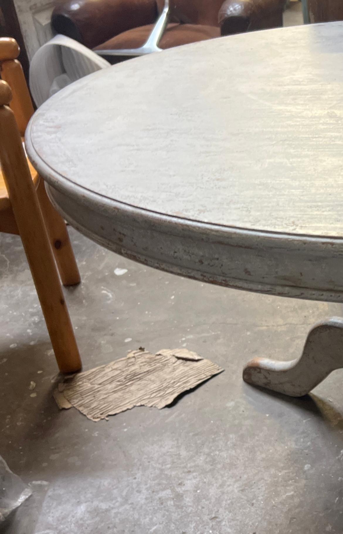 19th Century, Swedish Gustavian Circular Round Dining Table or Center ...