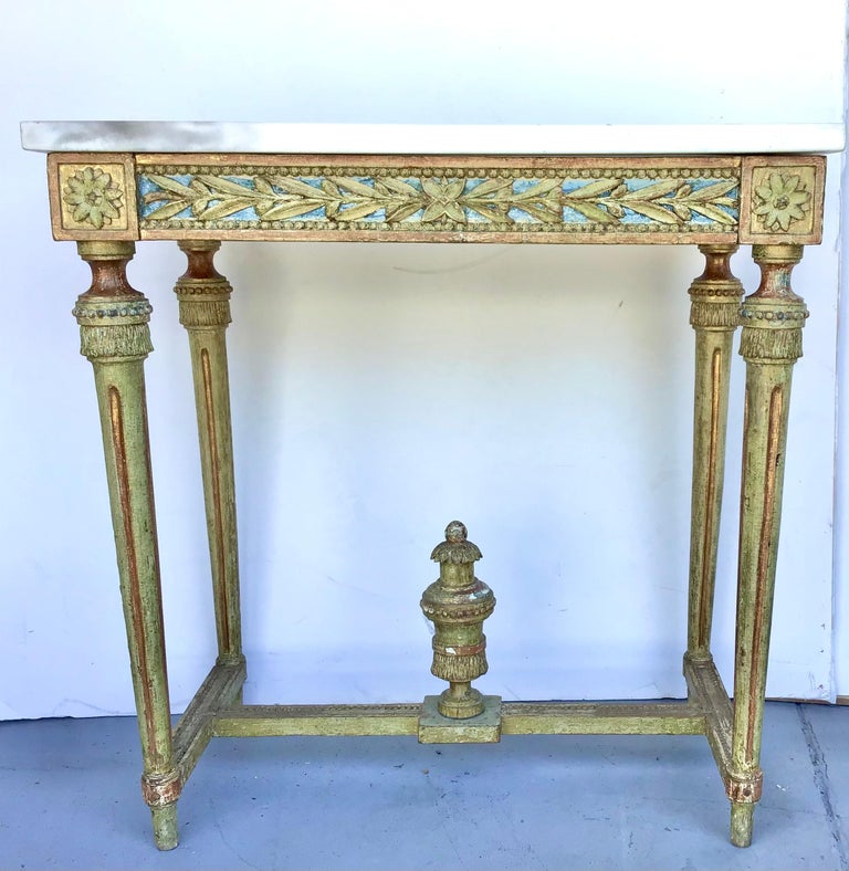 19th Century Swedish Gustavian Painted Giltwood Console Table For Sale ...