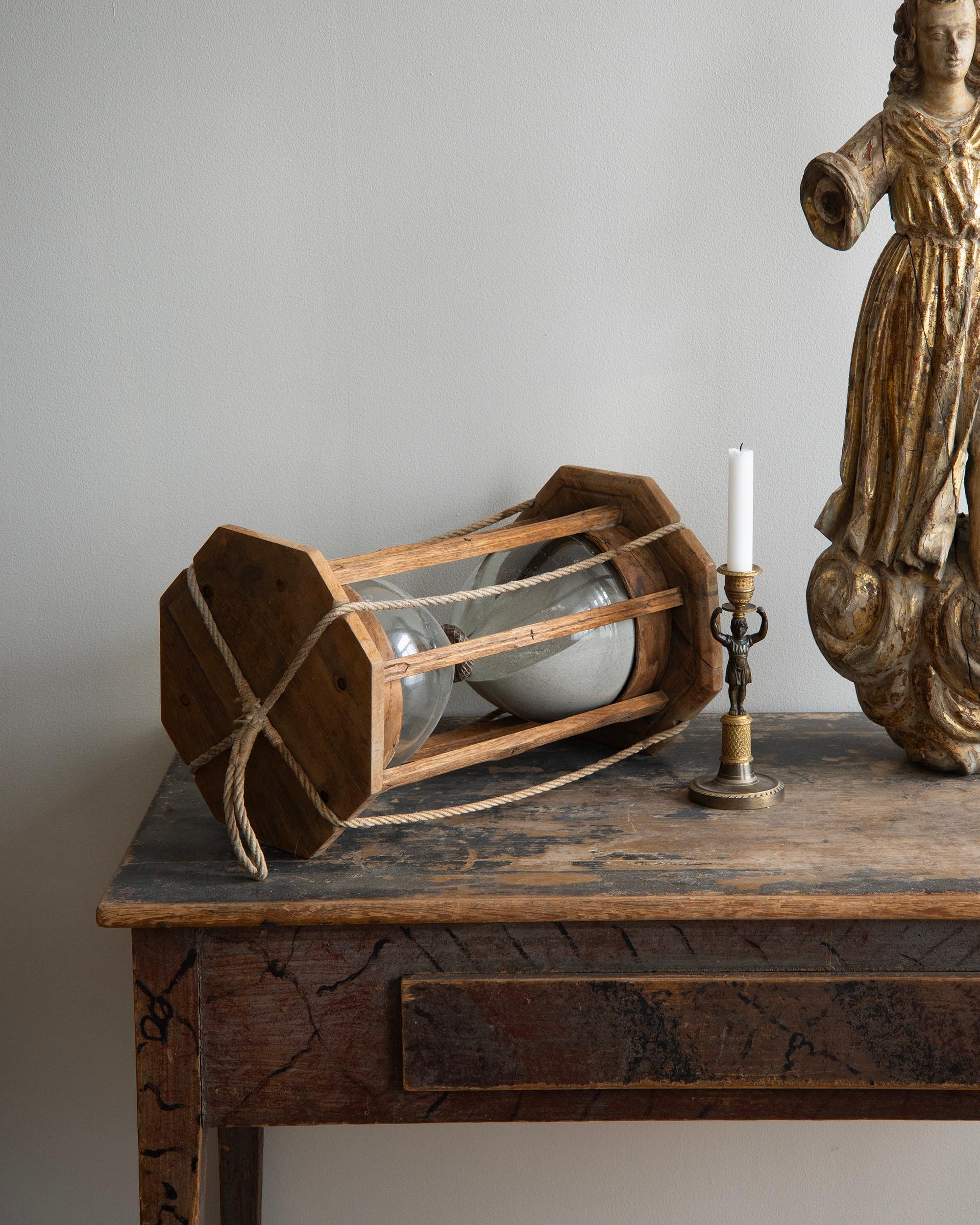 19th Century Swedish Hanging Hourglass For Sale at 1stDibs