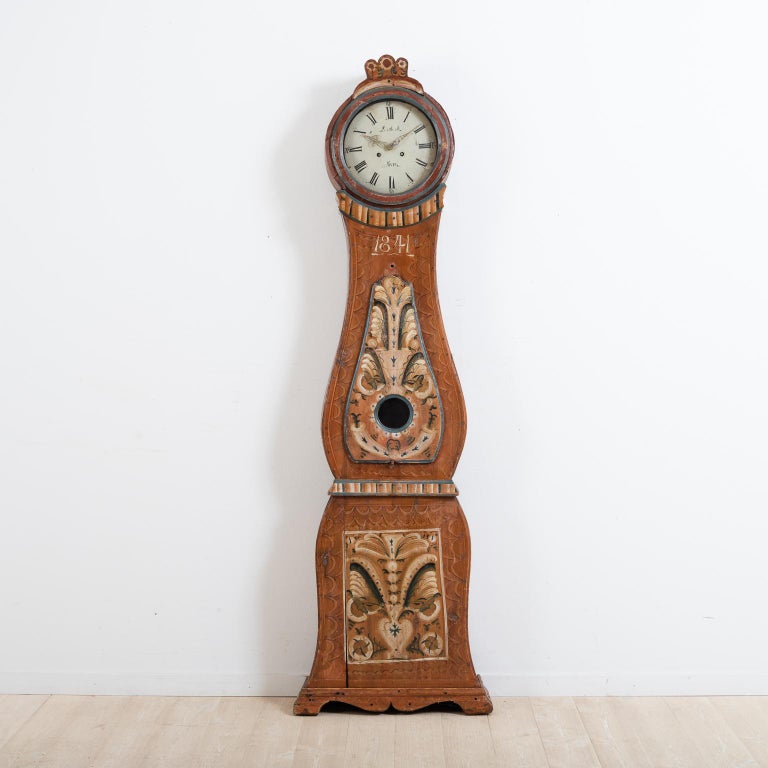 19th Century Swedish Long Case Clock at 1stDibs