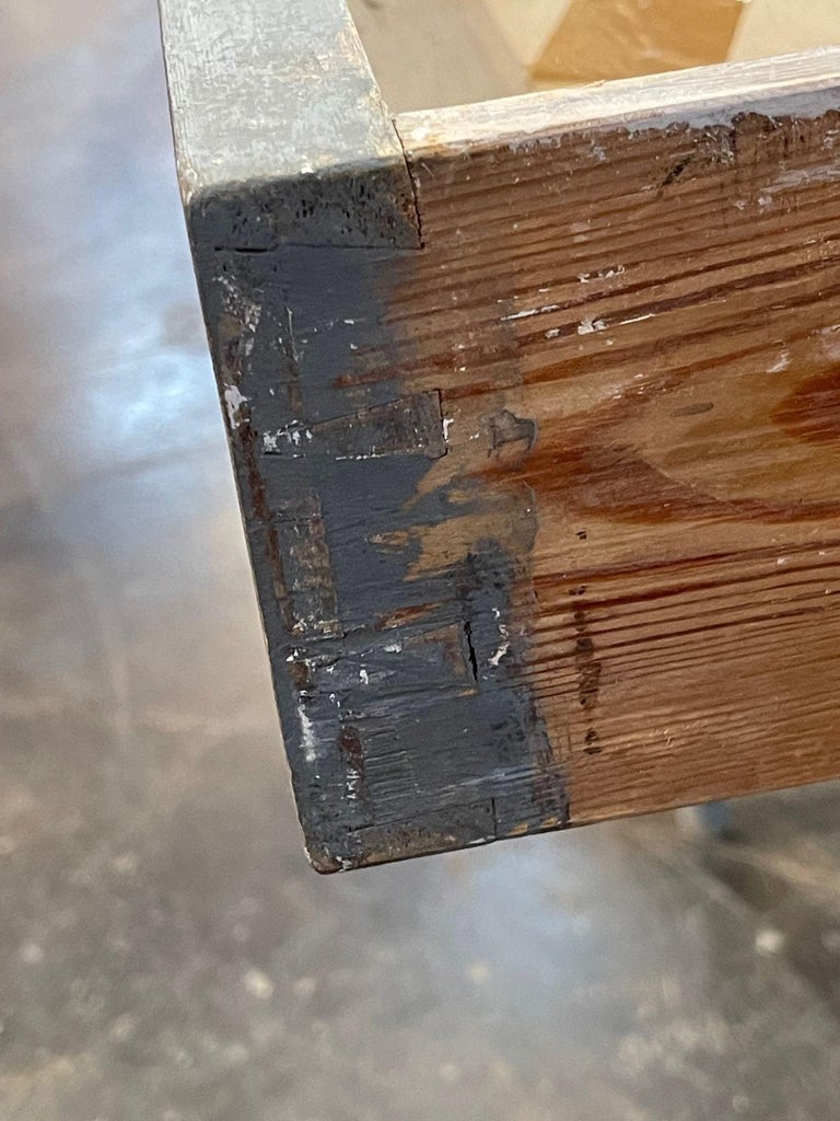 19th Century Swedish Neo-Classical Carved and Painted Side Table For ...