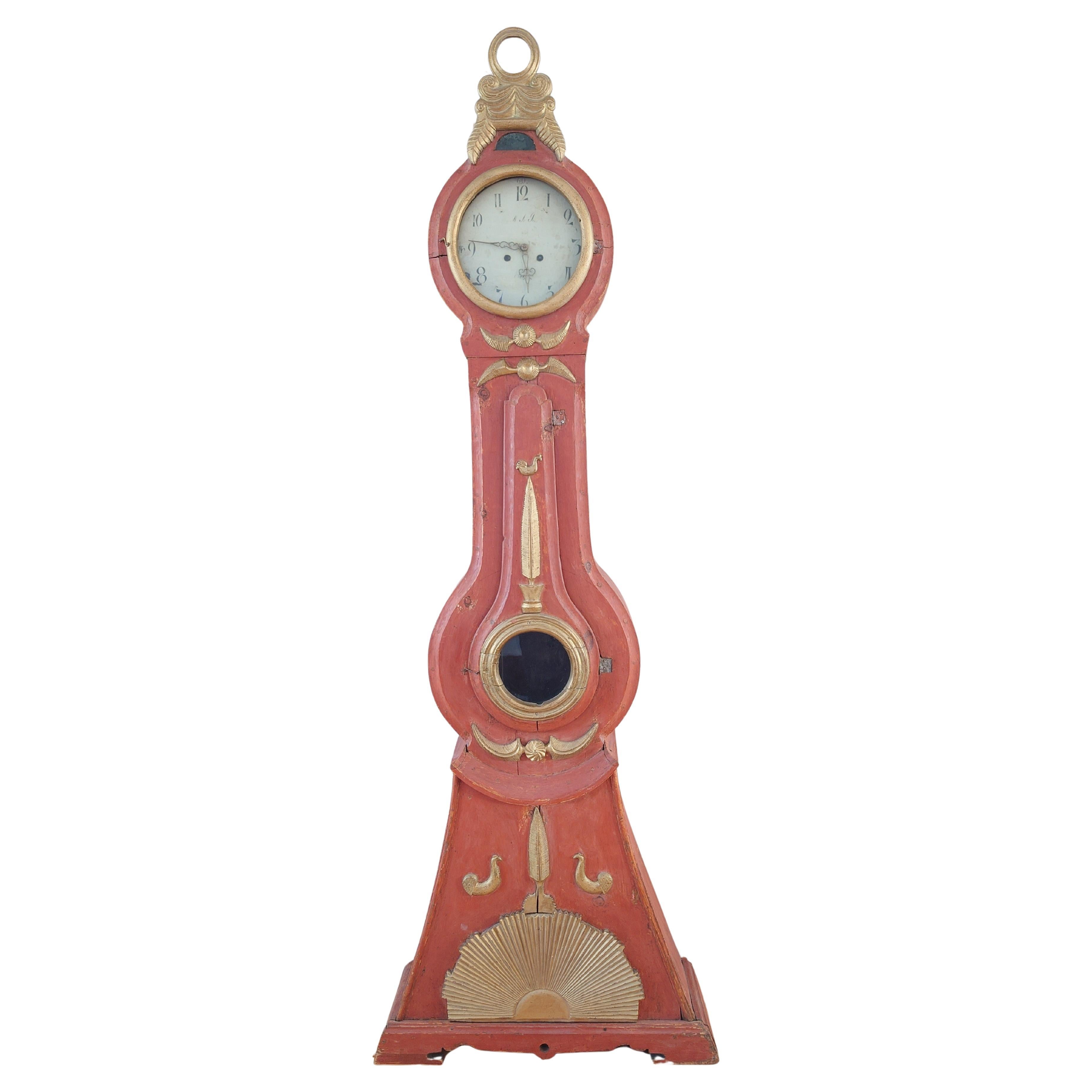 Rococo Tall Case Musical Clock by Christopher Balkes, Denmark, Ca 1770 ...