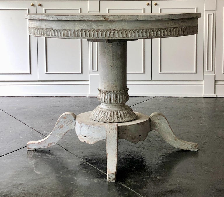 19th Century Swedish Round Centre Table at 1stDibs