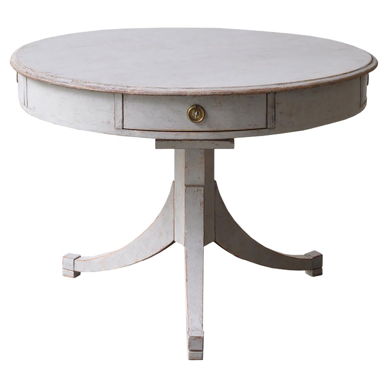 Swedish Gustavian Style Round Table at 1stDibs