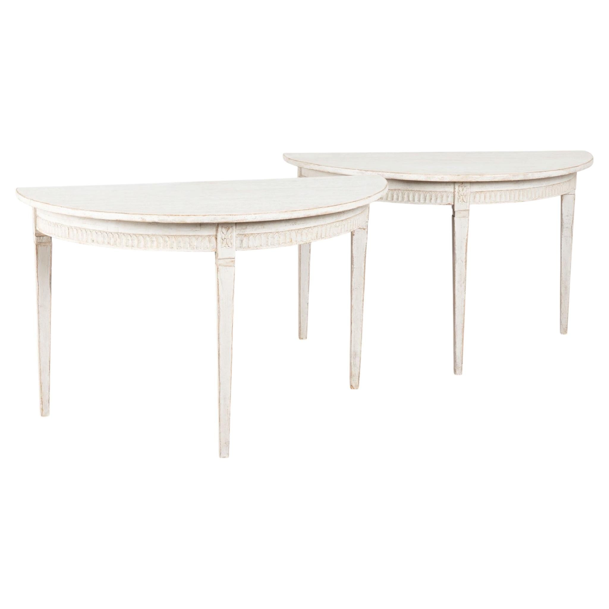 20th Century Chinese Antique Console Tables in Whitewashed Wood For ...