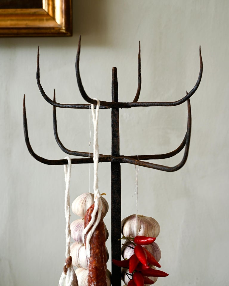 19th Century Swedish Wrought Iron Table Game Hanger For Sale at 1stDibs