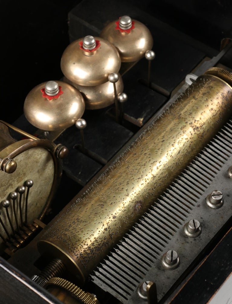 19th Century Swiss Polyphone Cylinder Music Box Drums at 1stDibs