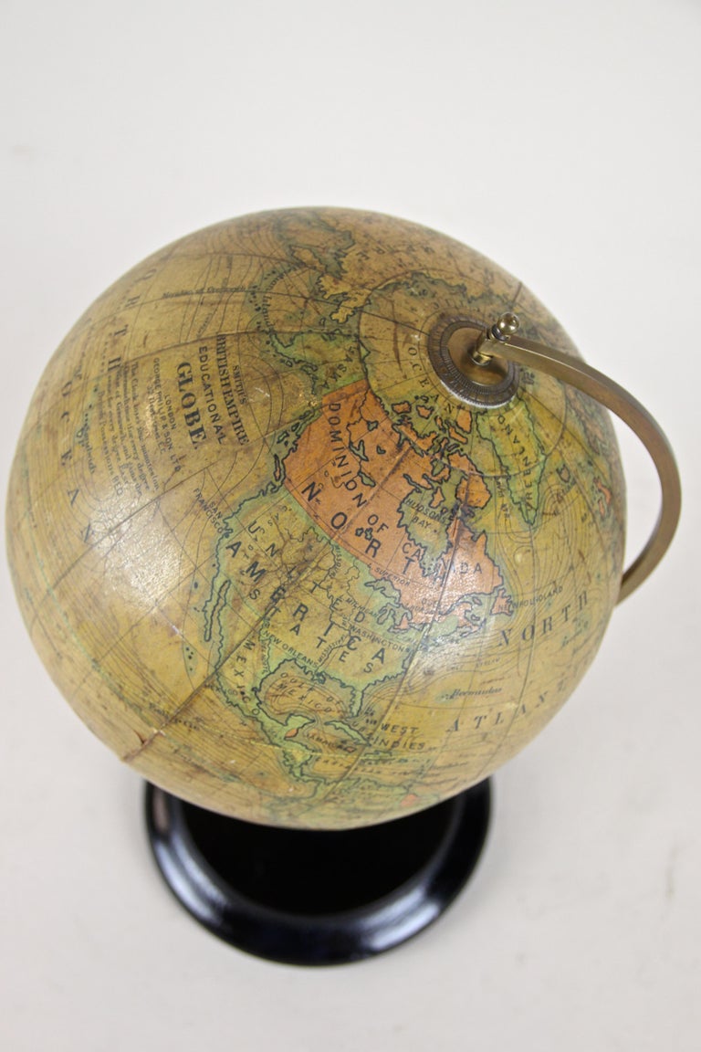 19th Century Table Top Globe by George Philip and Son, London, circa ...