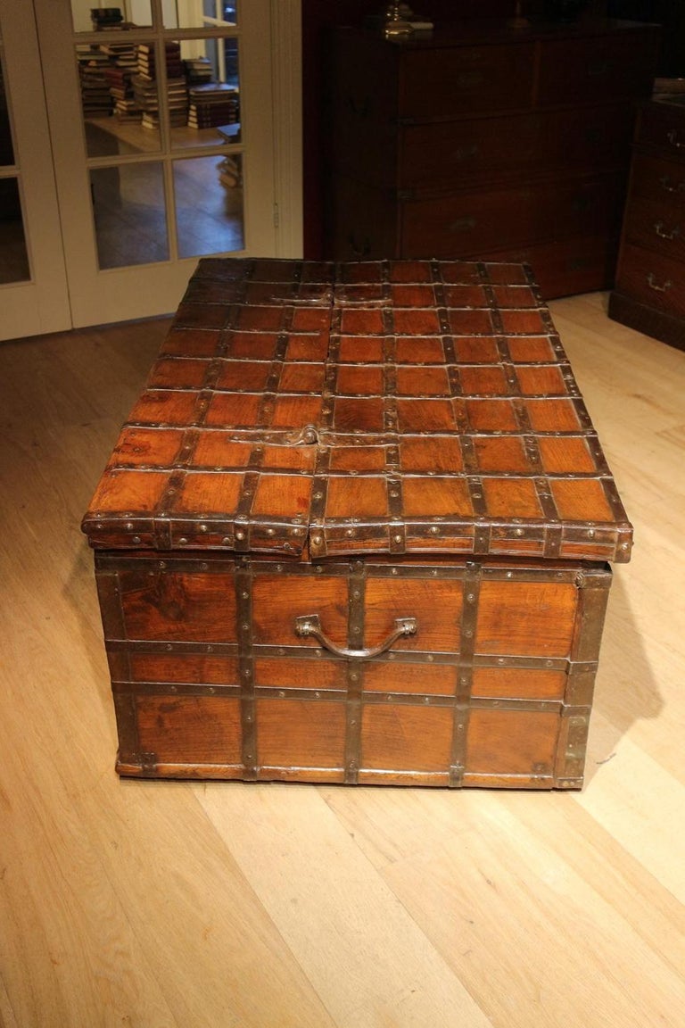 19th Century Teak Box, Coffee Table For Sale at 1stDibs
