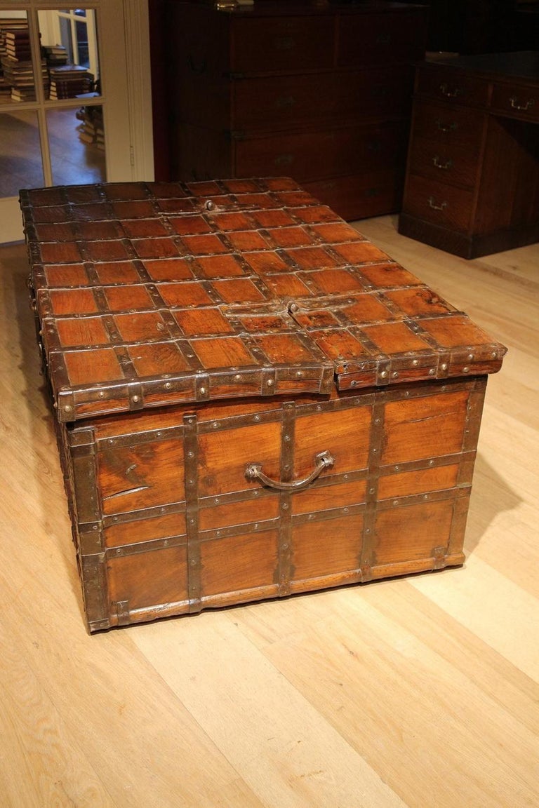 19th Century Teak Box, Coffee Table For Sale at 1stDibs