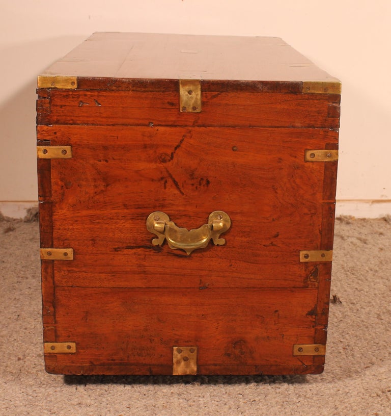 19th Century Teak Marine / Campaign Chest For Sale at 1stDibs