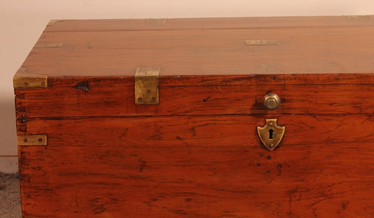 19th Century Teak Marine / Campaign Chest For Sale at 1stDibs