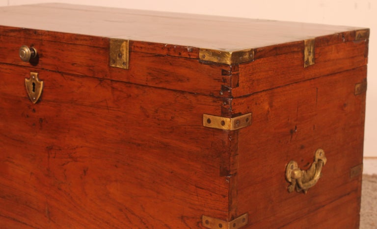 19th Century Teak Marine / Campaign Chest For Sale at 1stDibs