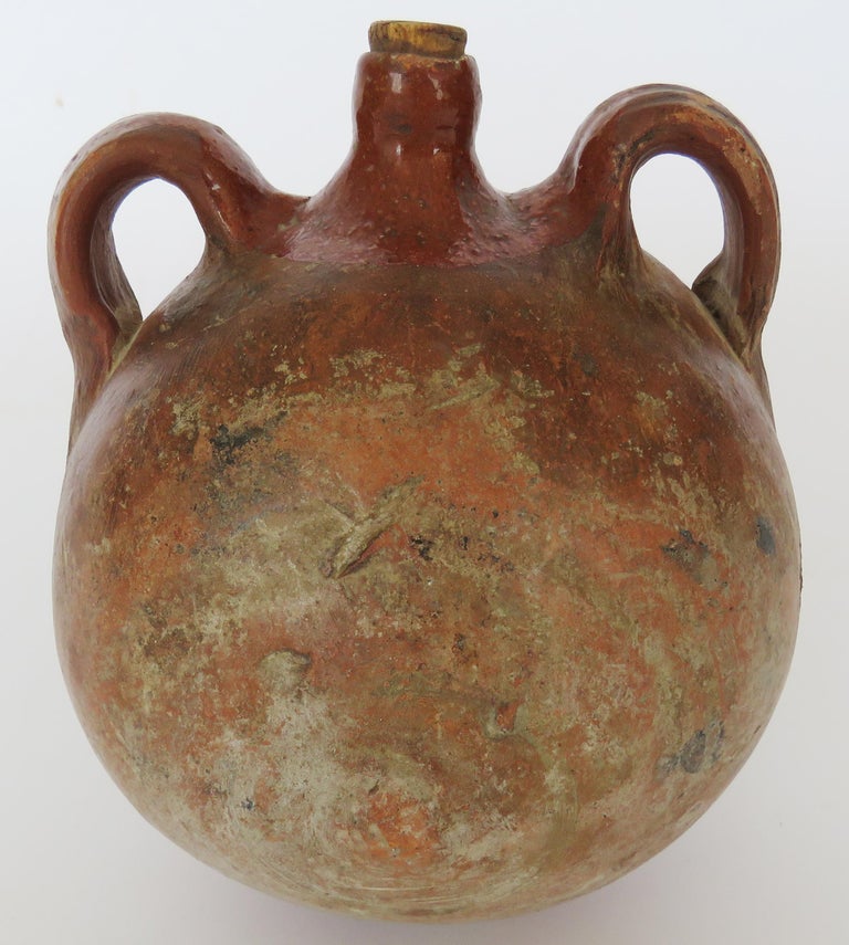 19th Century Terracotta Round Water Pitcher For Sale at 1stDibs