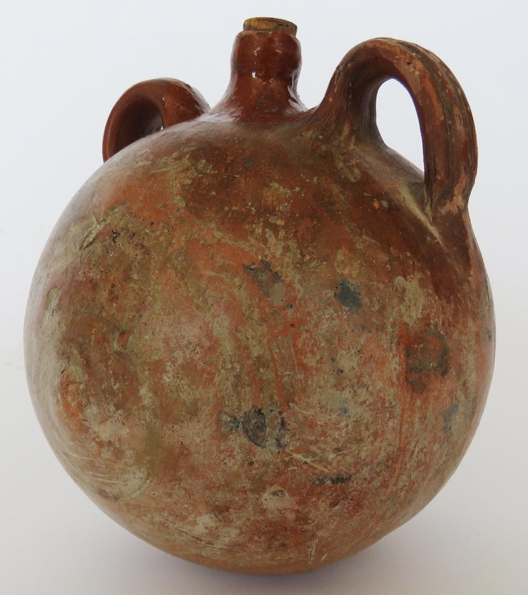 19th Century Terracotta Round Water Pitcher For Sale at 1stDibs