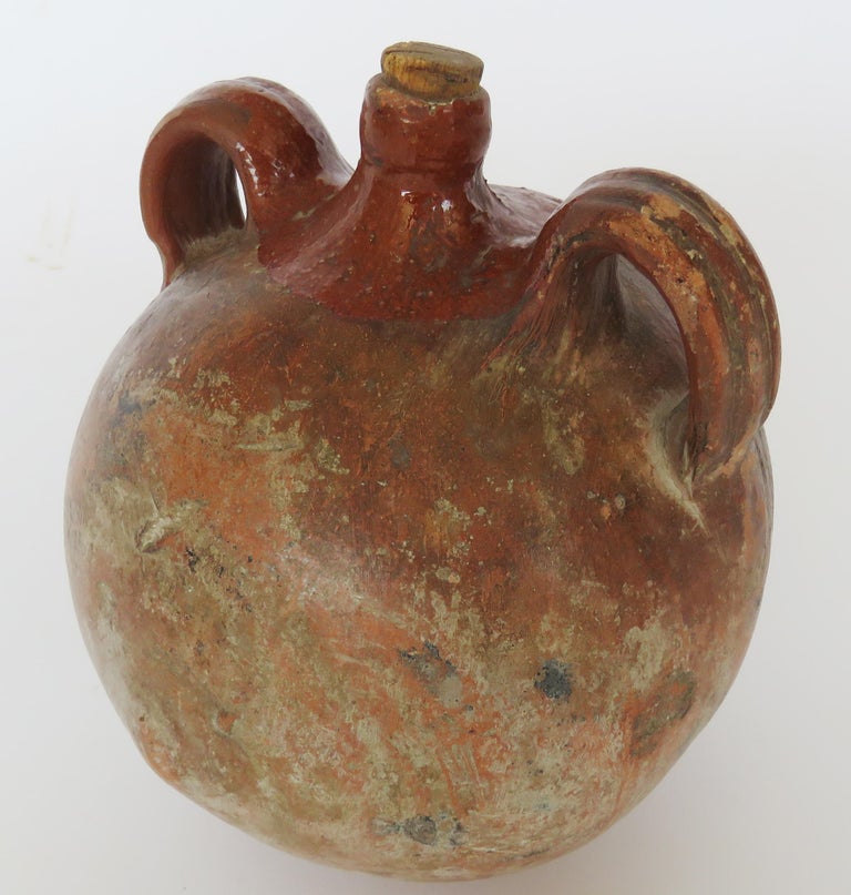 19th Century Terracotta Round Water Pitcher For Sale at 1stDibs