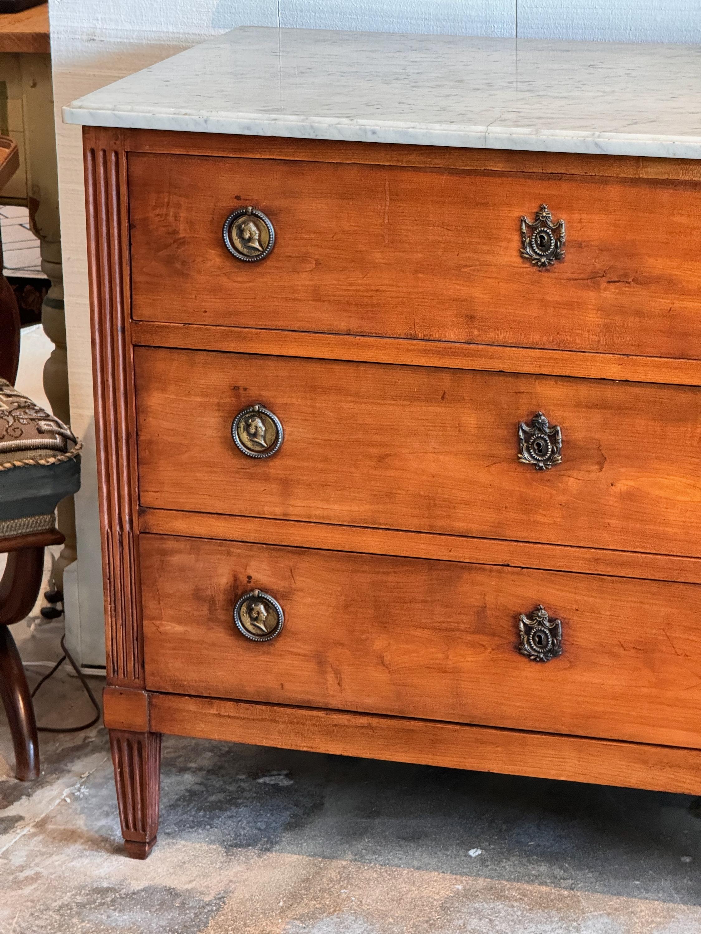 19th Century Three Drawer Directoire Chest For Sale at 1stDibs