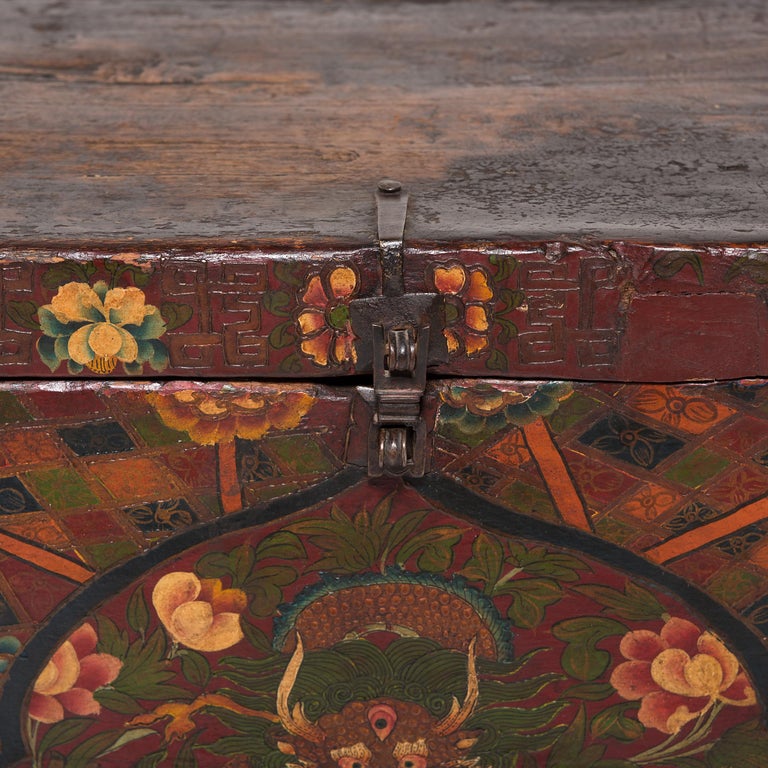 19th Century Tibetan Monk's Trunk at 1stDibs