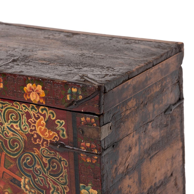 19th Century Tibetan Monk's Trunk at 1stDibs