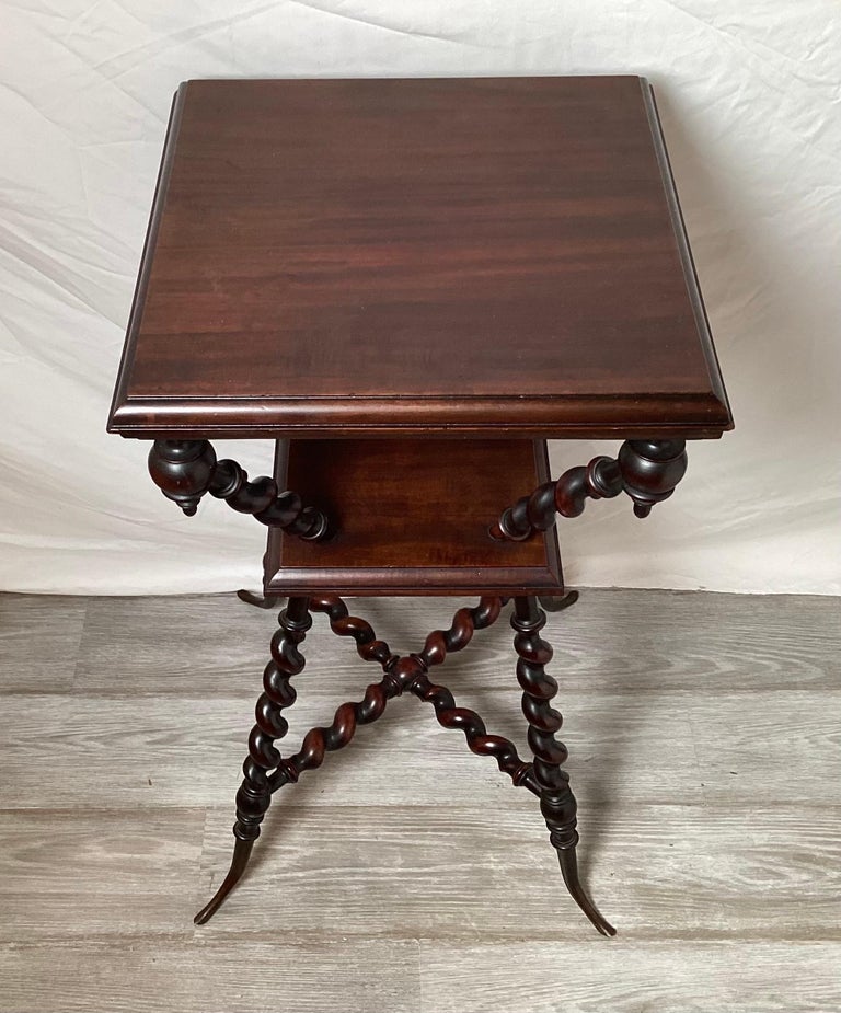 19th Century Tiered Table with Barley Twist Legs by Merklen Brothers ...