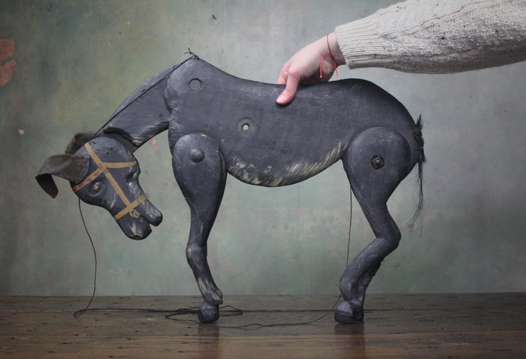 19th Century Tiller and Clowes Marionette Donkey Puppets Circus ...