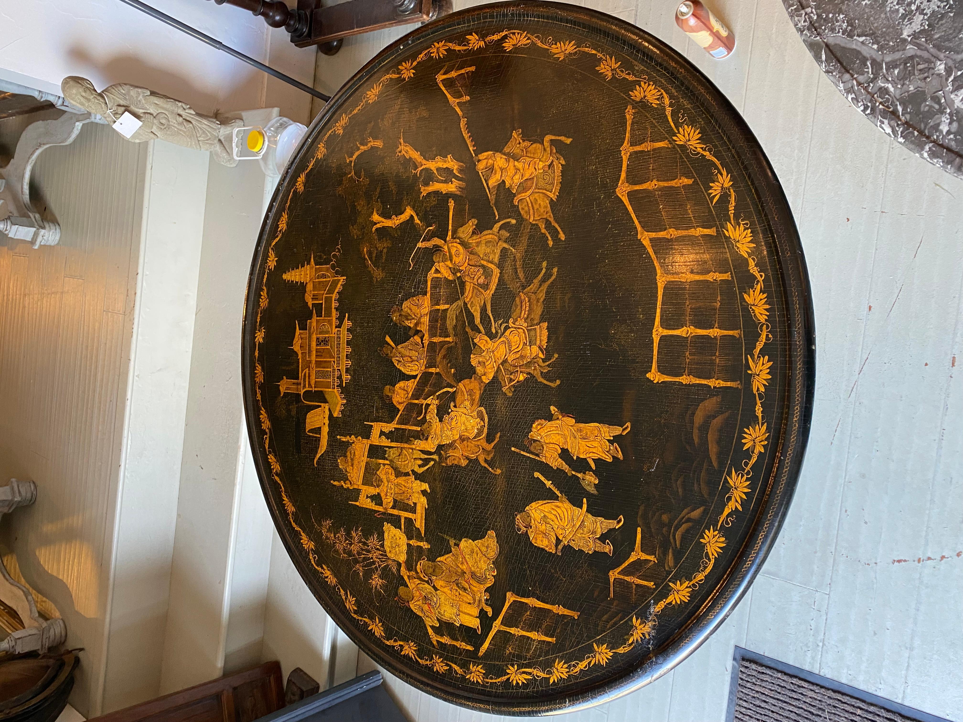 19th Century Tilting Top Napoleon III Gueridon with Martin Varnish at ...