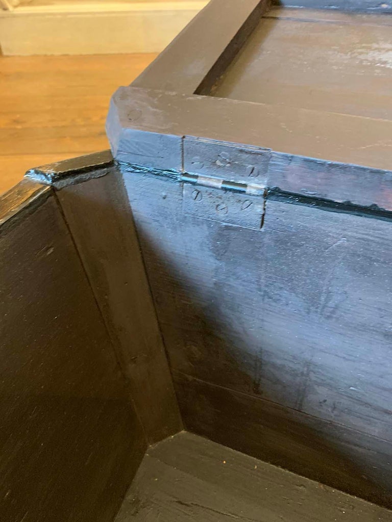 19th Century Ebonized Wooden Cellarette with Bronze Egyptian Revival ...