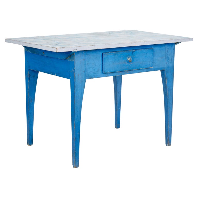 19th Century Traditional Rustic Painted Swedish Side Table For Sale at ...