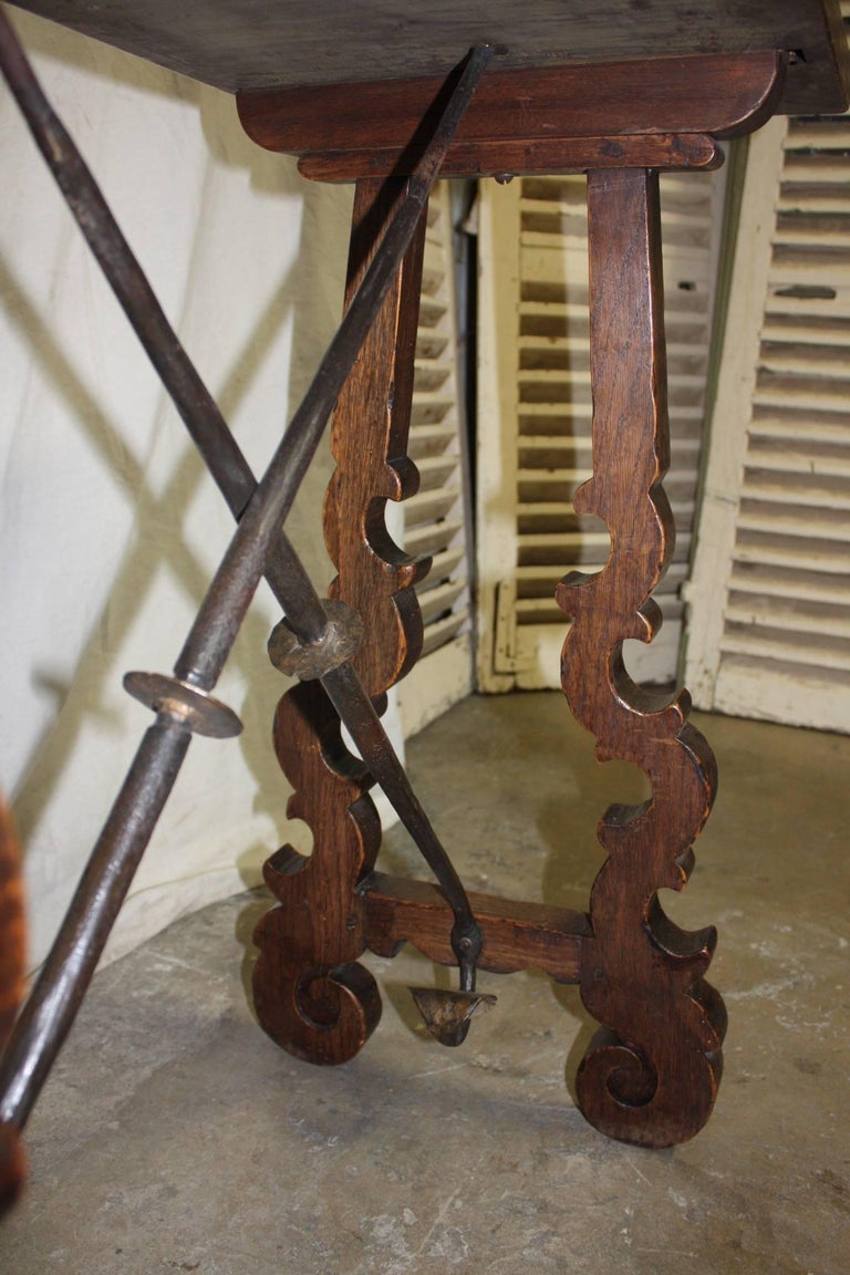 19th Century Trestle Side Table at 1stDibs