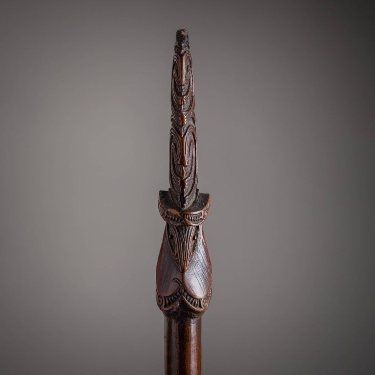 19th Century Tribal Maori Spear Taiaha, New Zealand at 1stDibs | taiaha ...
