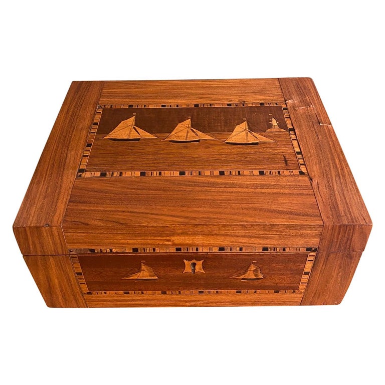 19th Century Trinity House Inlaid Rosewood Sewing Box, circa 1870 For ...