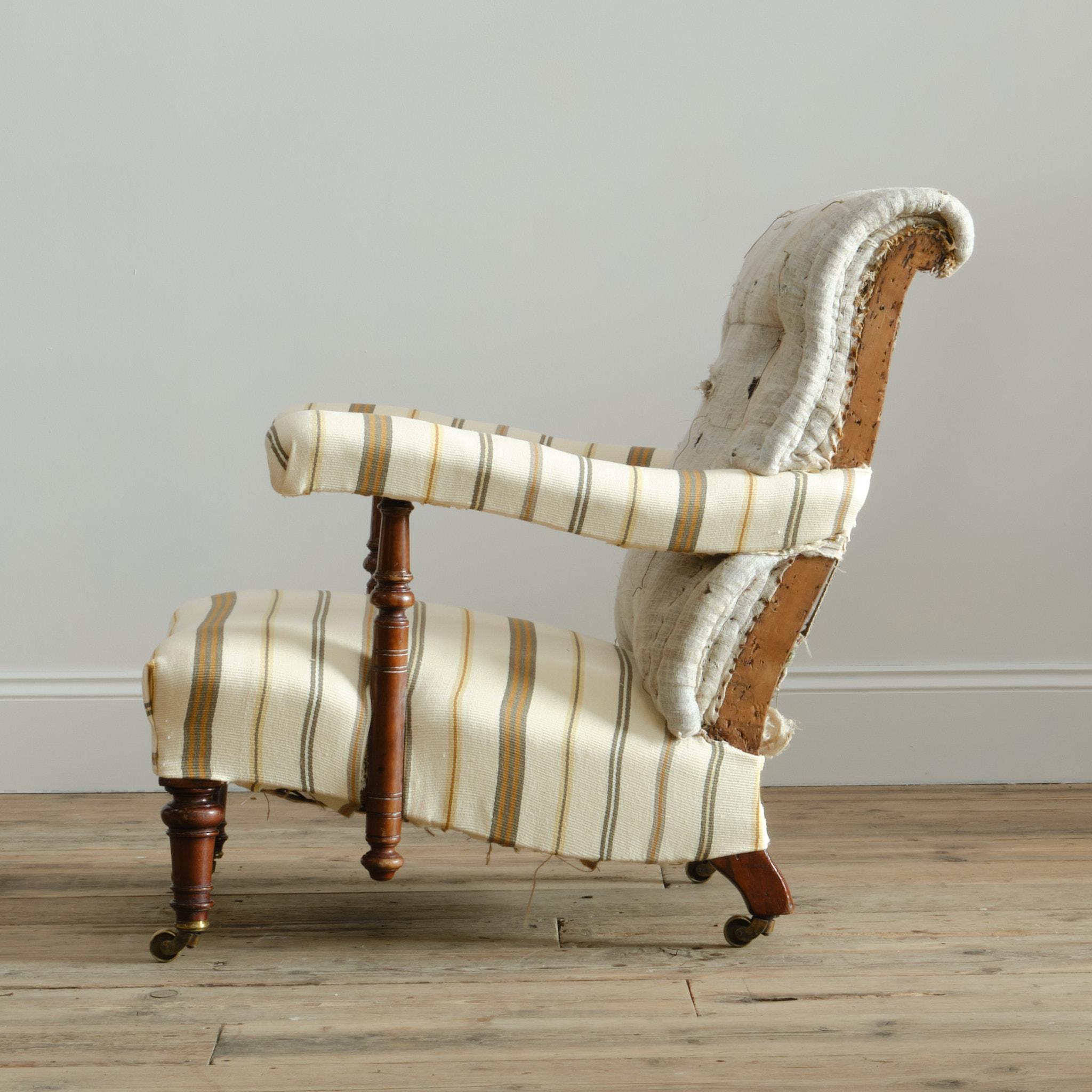 19th Century Trollop and Sons open armchair For Sale at 1stDibs