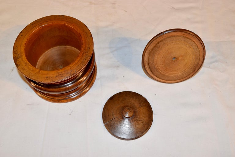 19th Century Turned Treen Jar For Sale at 1stDibs
