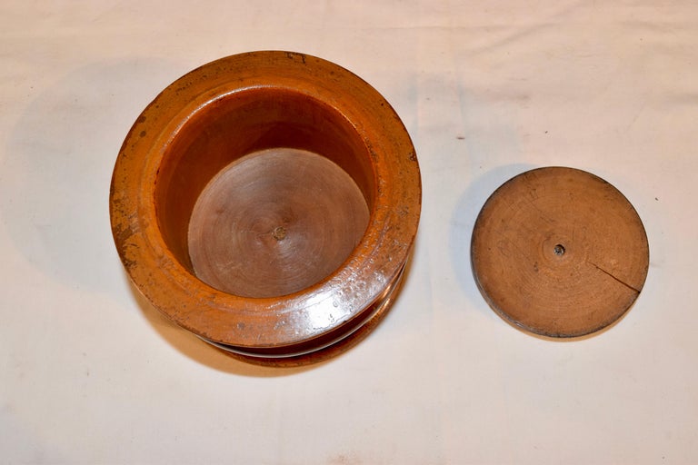 19th Century Turned Treen Jar For Sale at 1stDibs