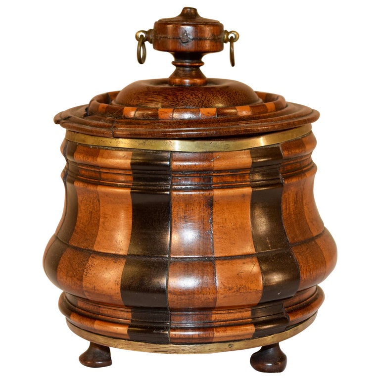 19th Century Turned Treen Jar at 1stDibs