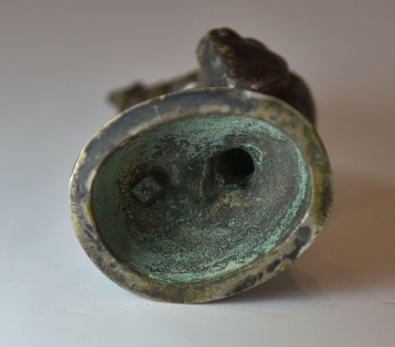 19th Century Two Black Rats Play Golf Patinated Bronze Signed Arson For ...