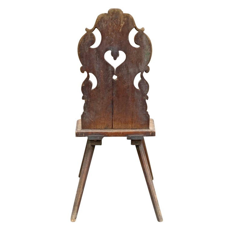 19th Century Tyrolean Side Chair at 1stDibs | tyrolean chairs, tyrolean ...