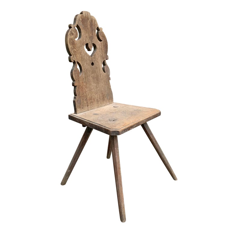 19th Century Tyrolean Side Chair at 1stDibs | tyrolean chairs, tyrolean ...