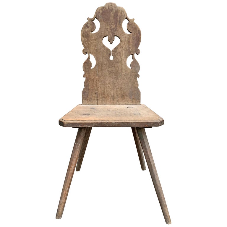19th Century Tyrolean Side Chair at 1stDibs | tyrolean chairs, tyrolean ...